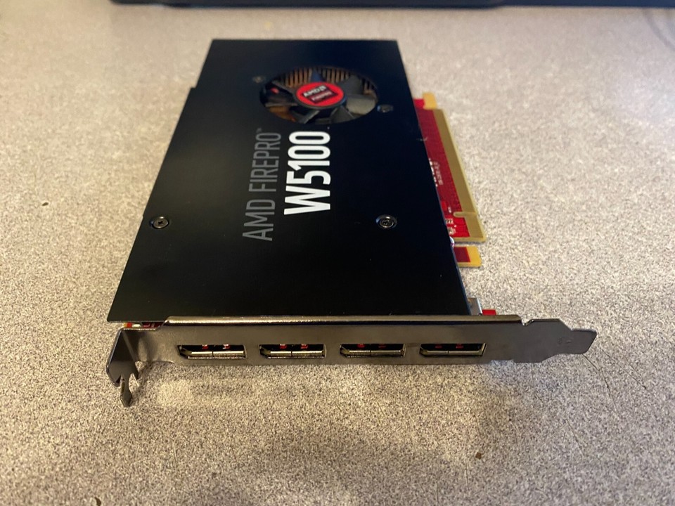 Dell AMD FirePro W5100 4 GB GDDR5 PCIE DisplayPort Full Height Video ...