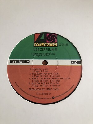 Led Zeppelin III (3) Lp GATEFOLD 1970 SD 7201-Vinyl only | eBay