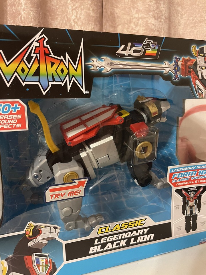 Voltron 40th Anniversary Classic Legendary BLACK LION Playmates Toys ...