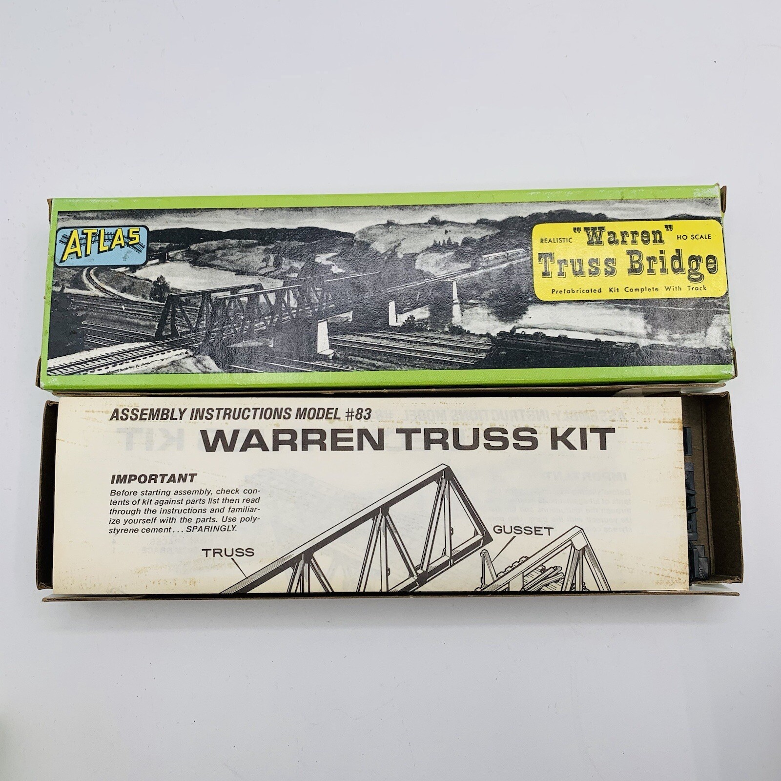 ATLAS HO 83 WARREN TRUSS BRIDGE KIT Open BOX Complete Unassembled | eBay