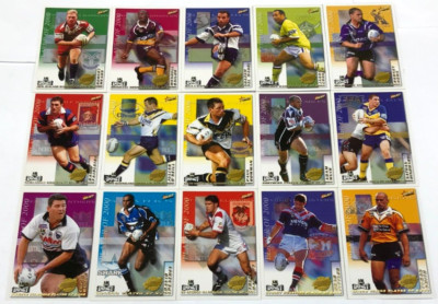 2001 SELECT NRL IMPACT CARD CLUB PLAYER OF THE YEAR CHASE CARD FULL SET ...
