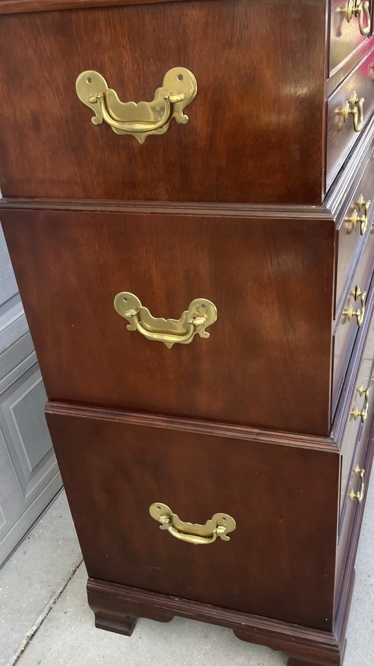 Gorgeous BAKER Historic Charleston Georgian Triple Stack Mahogany ...