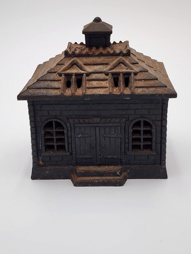ANTIQUE CAST IRON STILL BANK STATE BANK BUILDING | eBay