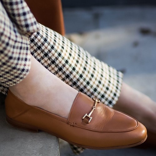 Sam Edelman Size 7.5 M Saddle Leather Loraine Bit Loafers Shoes Slip On ...