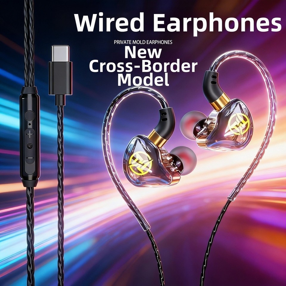 Compact In Ear Wired Headphones with Mic for Portable Gaming and Audio ...