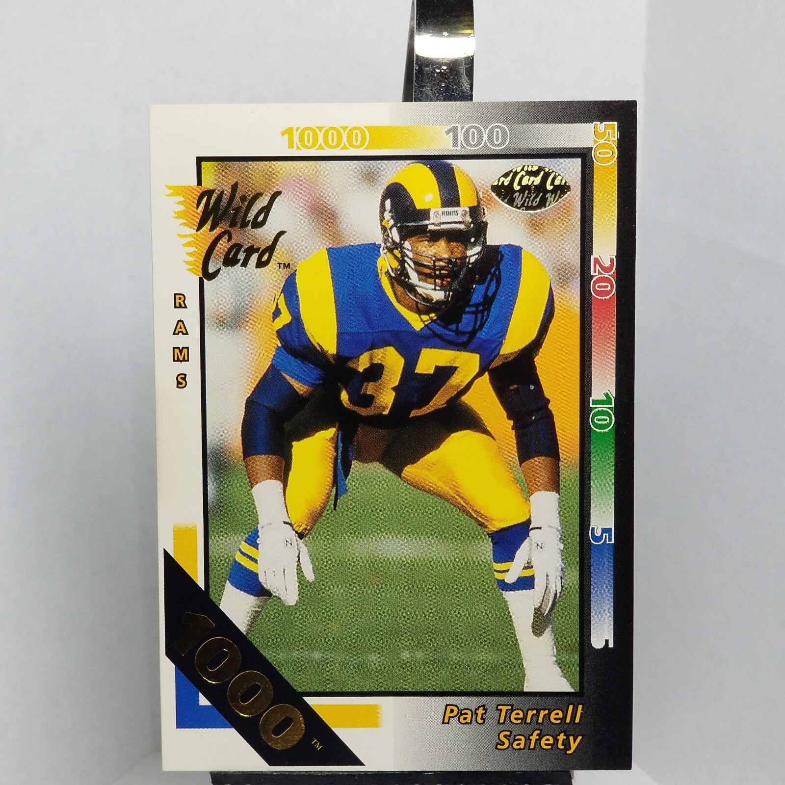 Wild Card 1992 NFL Pat Terrell 1000 Stripe (WARNING SMOKE SMELL!) | eBay