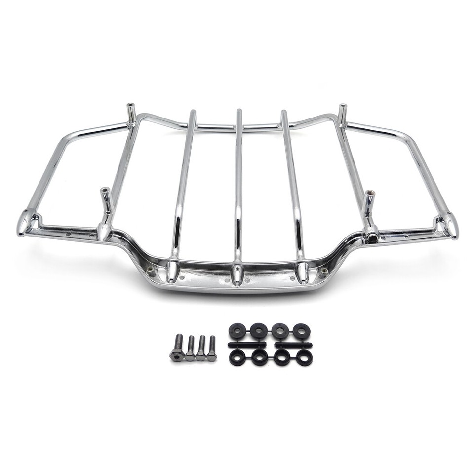 Air Wing Tour Pak Luggage Rack Rail Chrome For Harley Touring FLHT FLHX ...