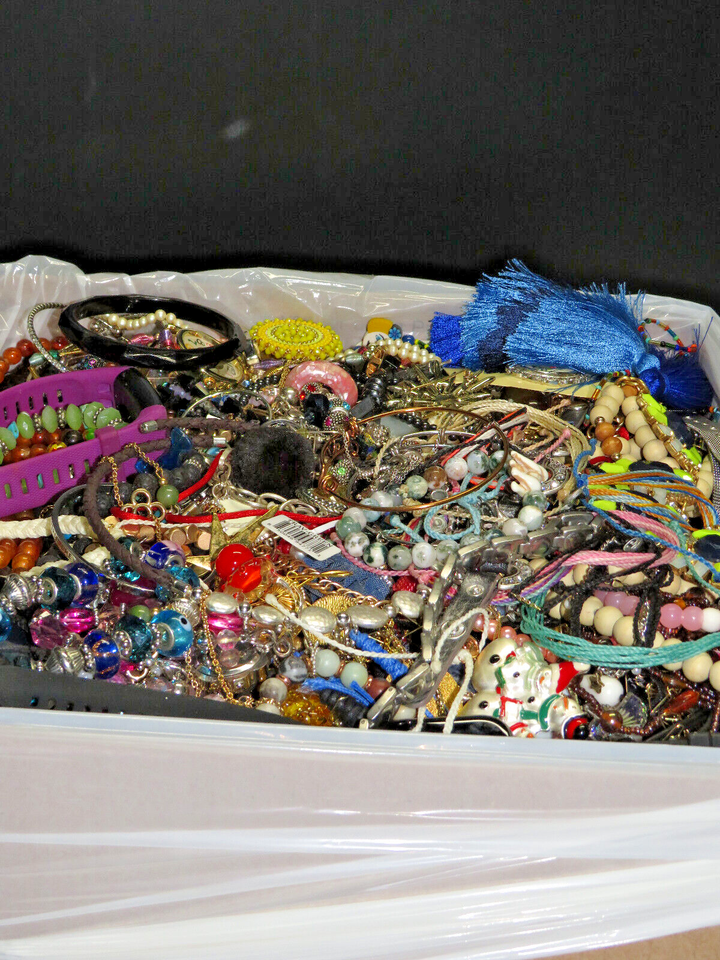BULK MIXED JEWELRY LOT SCRAP CRAFT JUNK LOT 25 LBS LOT# 132 | eBay
