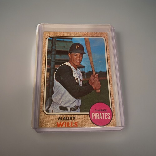 1968 Topps Baseball Card #175 Maury Wills, Pittsburgh Pirates, NM! | eBay