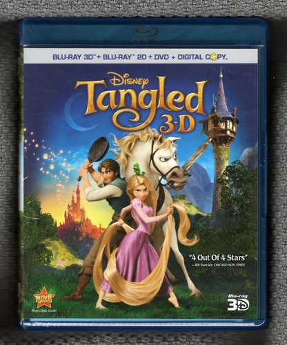 TANGLED BLURAY DVD 3D COMBO SEALED LIMITED EDITION IS ACTUAL ITEM ...