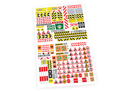CUSTOM CITY TOWN STICKERS for MODELS , TOYS , DISPLAYS , Set 7663 7632 ...