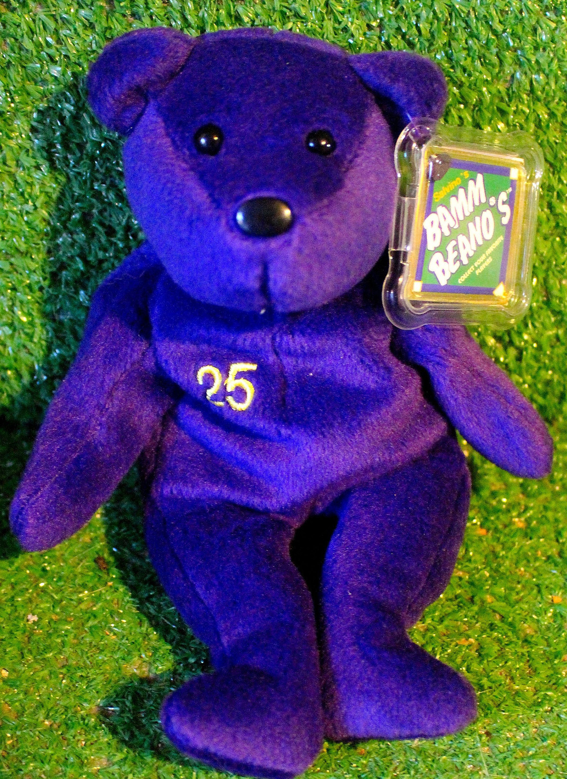 Mark McGwire #25 Salvino Bam Beano's 9" Purple Plush Bear 1998 MLB ...