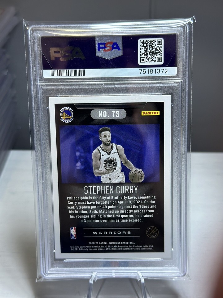 2020 Stephen Curry Illusions Trophy Collection Starlight PSA 9 Mint | eBay