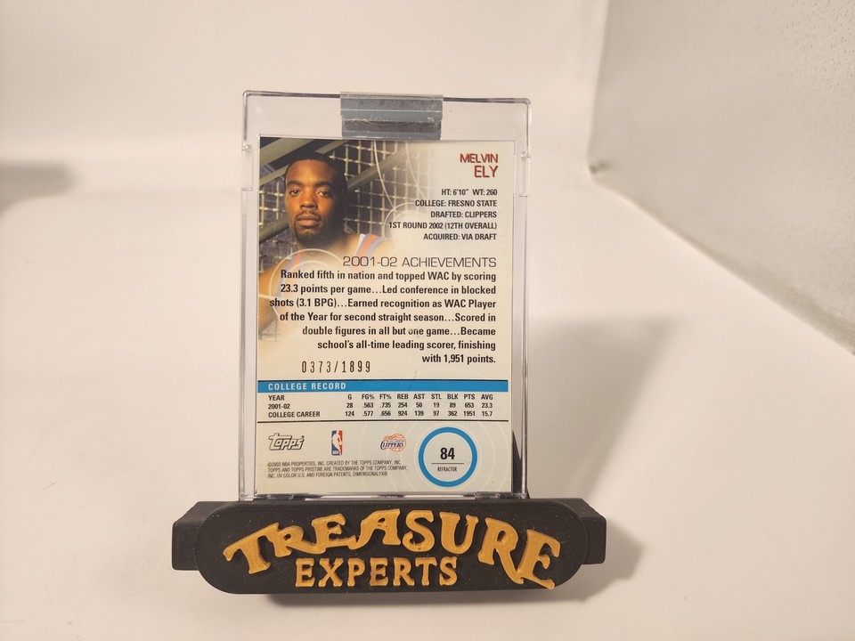 2002-03 Topps Pristine #84 Melvin Ely Rookie Refractor 373/1899 ...