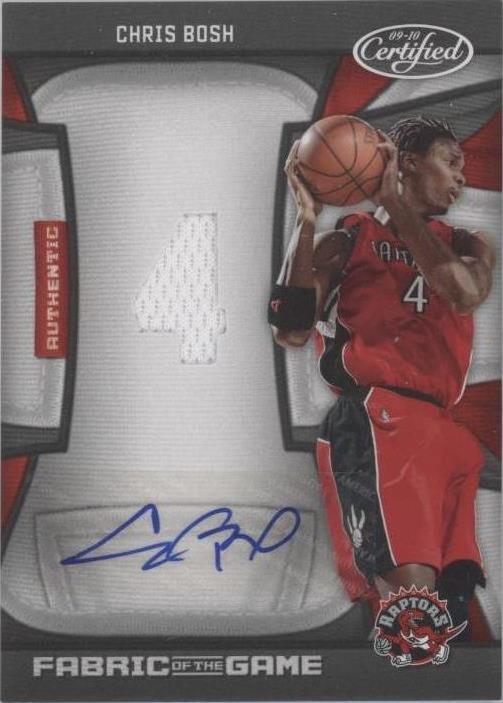 2009-10 Panini Certified - Fabric of the Game Chris Bosh #FOG-CB Jersey ...