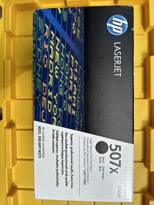 HP 507X (CE400X) Black High Yield Toner Cartridge 884962554562 | eBay