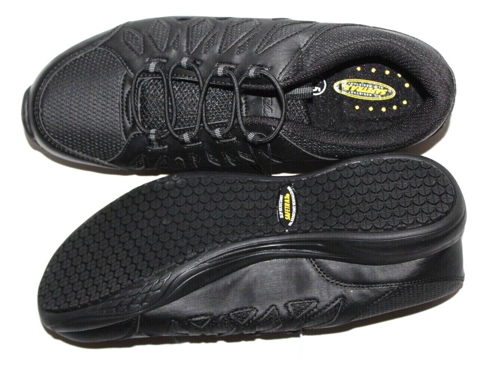 Safetrax Women's Black Brenna Slip Resistant Work Shoes 20237 Sz 7-11 ...
