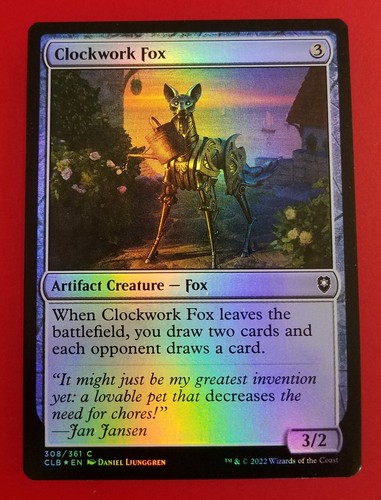 1x Clockwork Fox | FOIL | Battle for Baldur's Gate | MTG Magic Cards | eBay