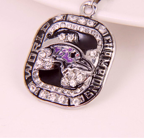 Necklace Baltimore Ravens Football Super Bowl V-Neck Pendant Souvenir ...