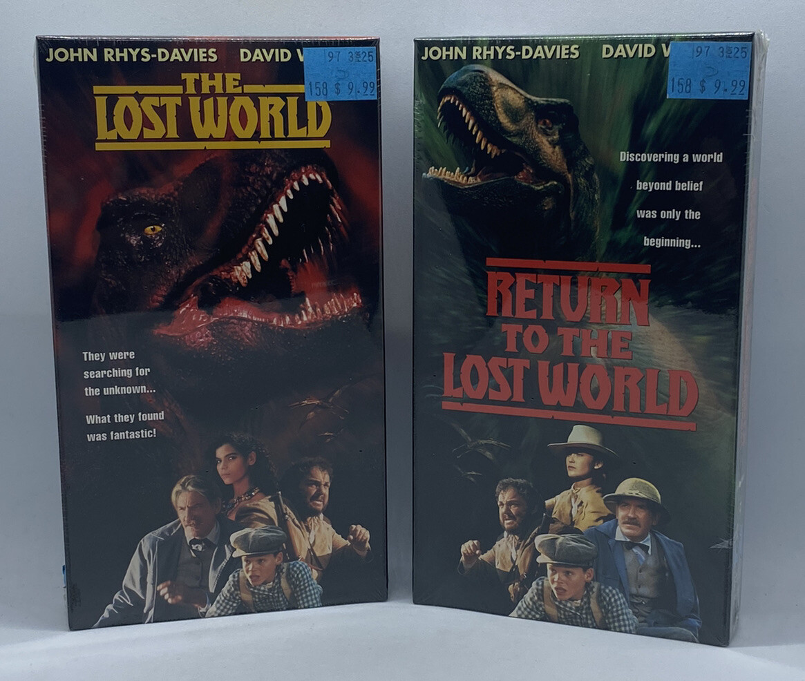 The Lost World & Return To The Lost World VHS Tapes Lot of 2 Dinosaurs ...