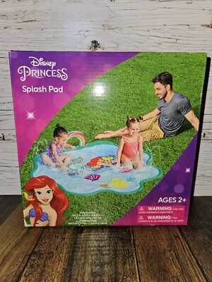 Disney Princess The Little Mermaid Splash Pad Pool Sprinkler 64in X ...