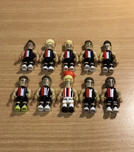 AFL Micro Figures-St Kilda Saints Lot w/ Rare Clash Riewoldt + Mini ...