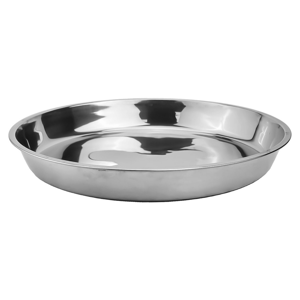 Serving Dishes Plate Cold Crust Flat Plate Round Tray With Non-magnetic ...