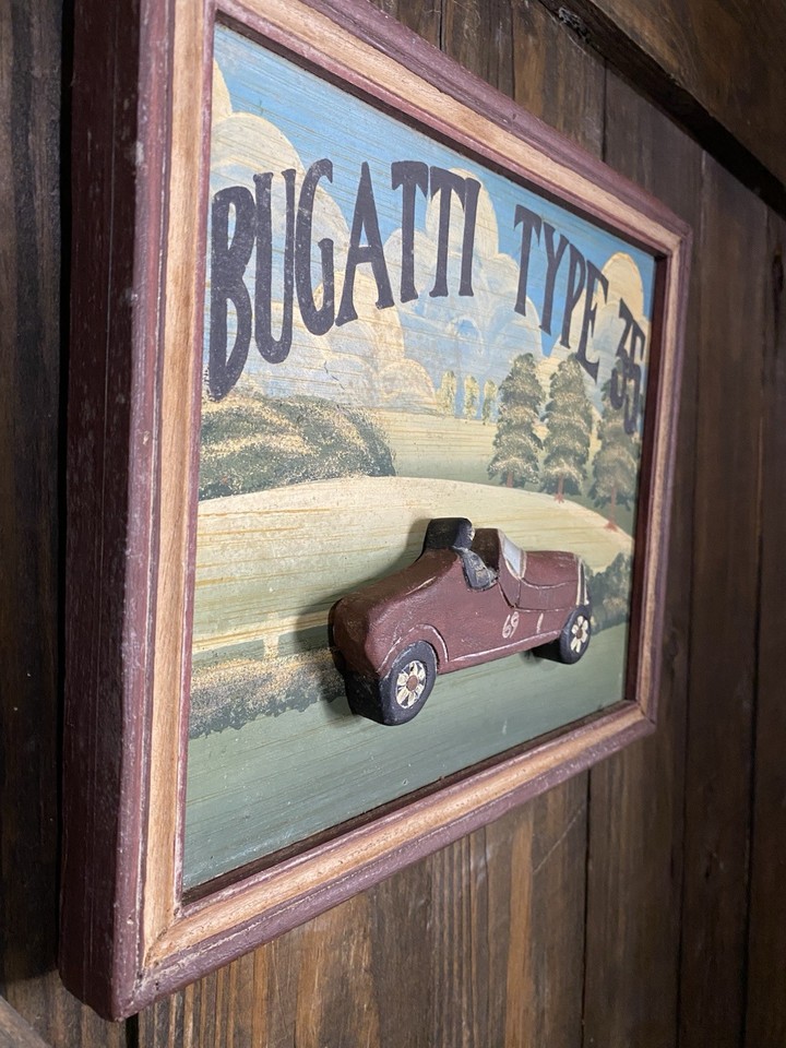 Vintage Bugatti Type 35 (3D Wood Sign/plaque) | eBay