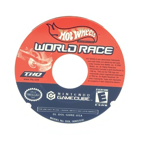 Hot Wheels World Race (2003) Nintendo GameCube Disc Only Tested ...