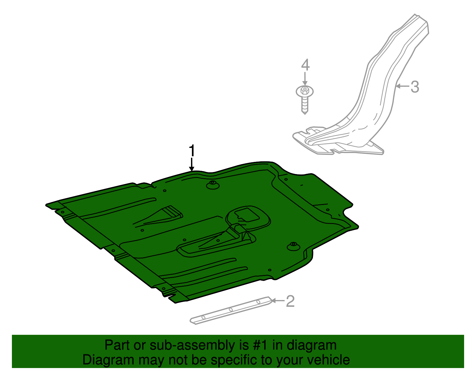 Genuine Mercedes-Benz Cla250 Splash Shield Engine Cover OEM 2465201523 ...