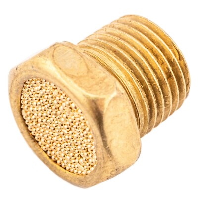 1/8" Low Profile Pneumatic Muffler Filter Silencer Sintered Male Thread ...