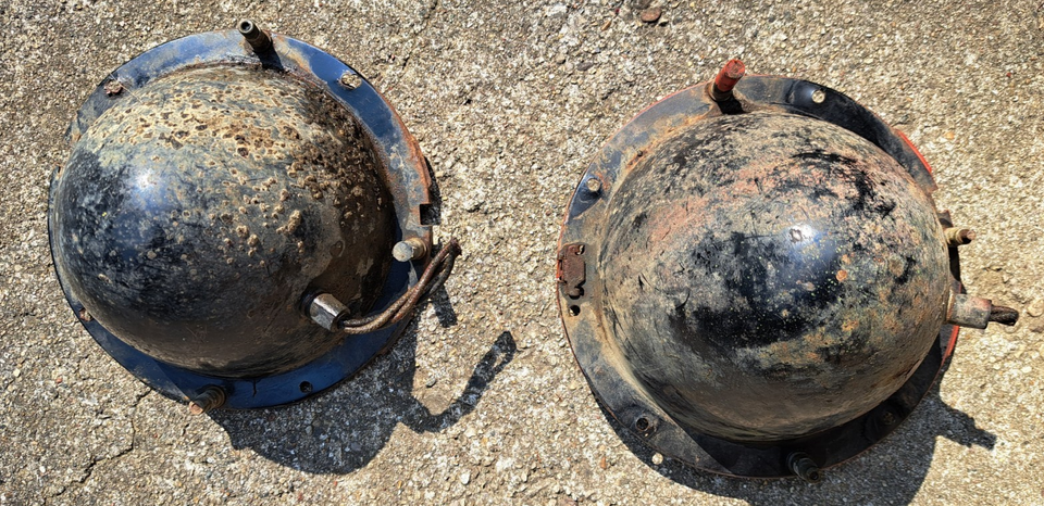 Early Austin 100-4 Healey Headlight Buckets - Original | eBay