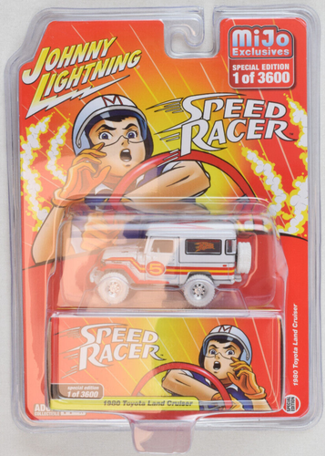 Johnny Lightning Speed Racer 1980 Toyota Land Cruiser WHITE LIGHTNING 1 ...
