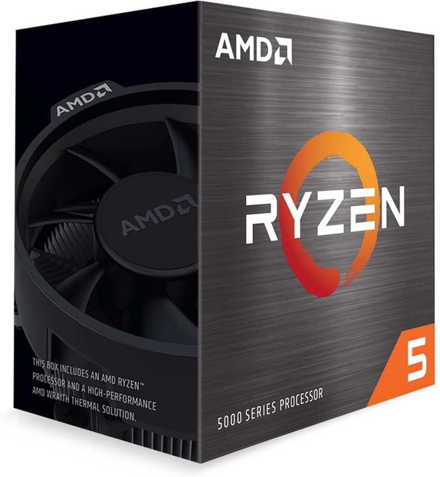 AMD Ryzen 5 5600 Processor (Zen 3) 6-Core 3.5GHz AM4 65W CPU 100 ...
