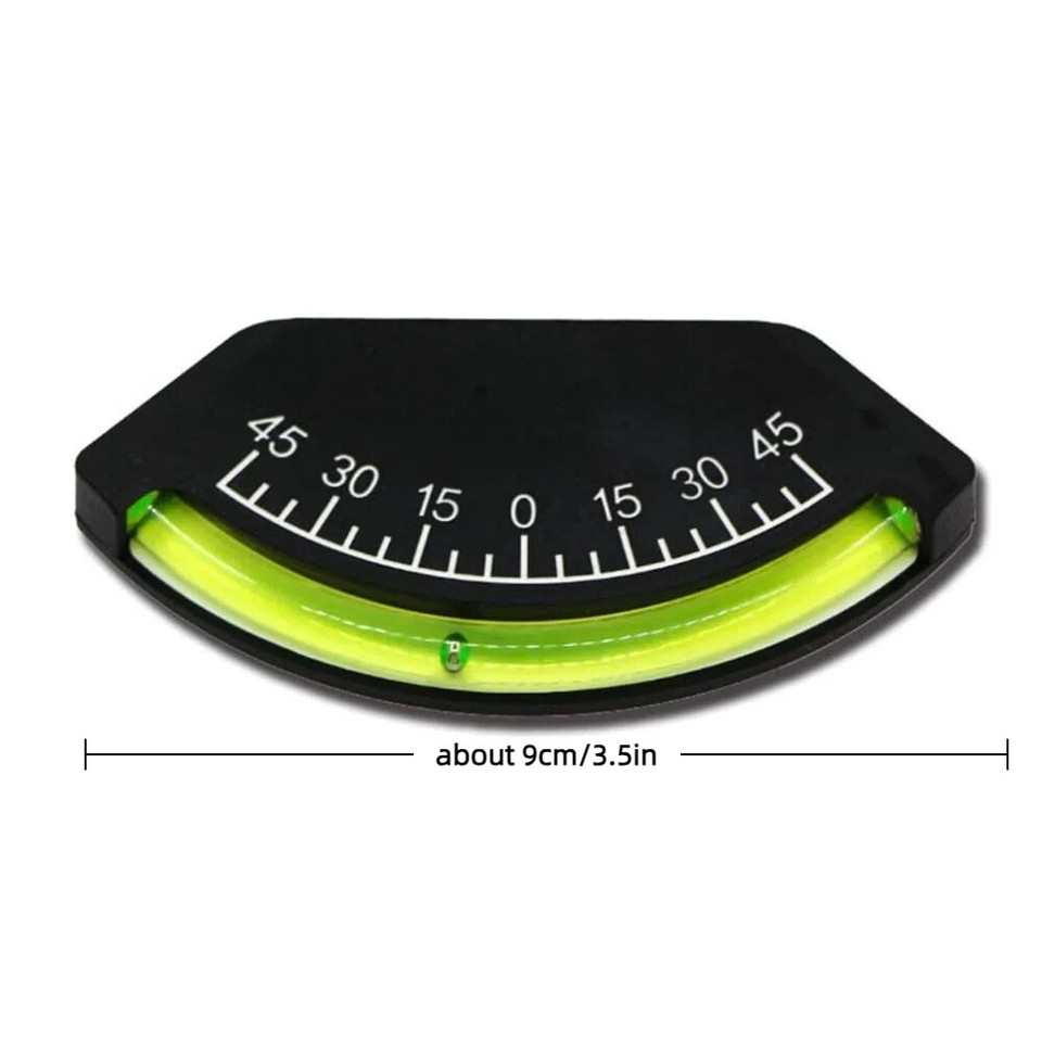 Durable Level Gauge Easy To Read Marine Clinometer Inclinometer Car or ...