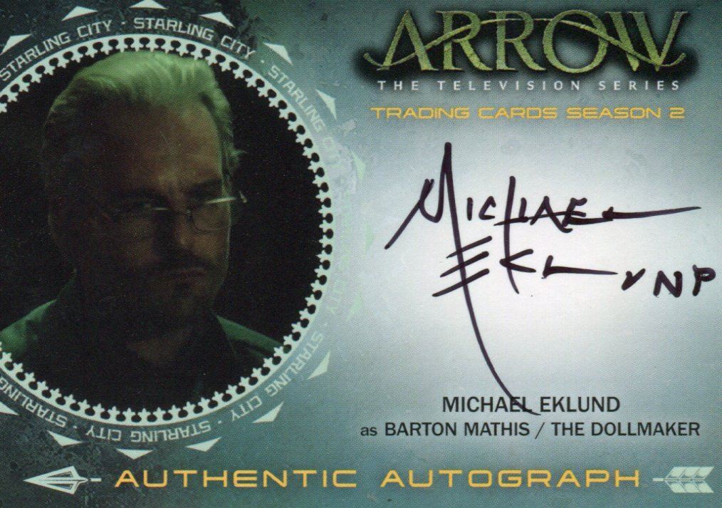 Arrow Season 2 Michael Eklund as Barton Mathis / Dollmaker Autograph Card ME | eBay