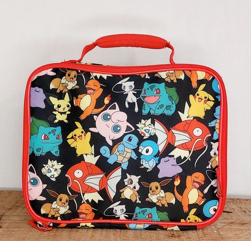 Thermos POKEMON Insulated LUNCH BOX Bag - Pikachu Charmander Bulbasaur ...