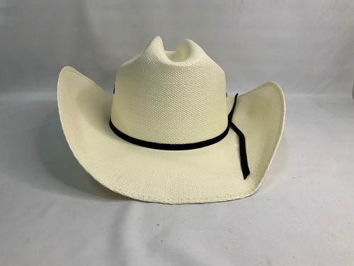 Resistol 7X Bangora Straw Cowboy Hat Natural 7 5/8 | eBay