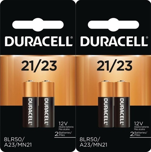 4 Pack Duracell A23 21/23 12 Volt MN21 MN23 23AE GP23 23A 23GA ...