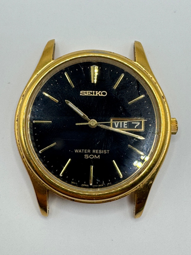VINTAGE MEN'S SEIKO WATCH V748-9A19 WATER RESISTANT TESTED WORKS | eBay