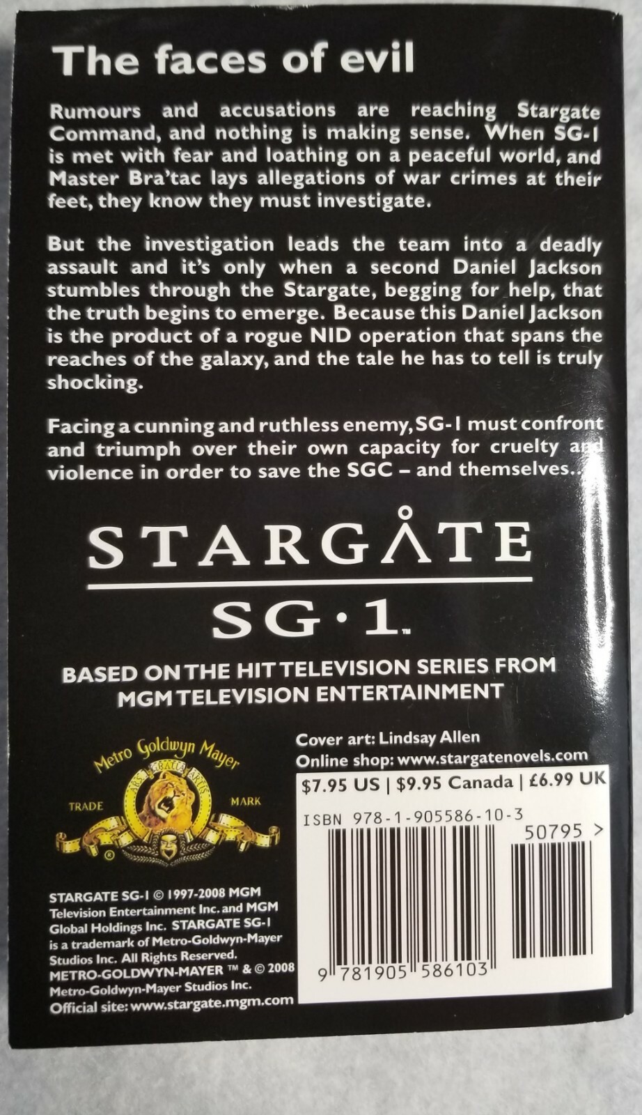 Stargate Book Collection, as far back to the 1990's. Pick what you want ...
