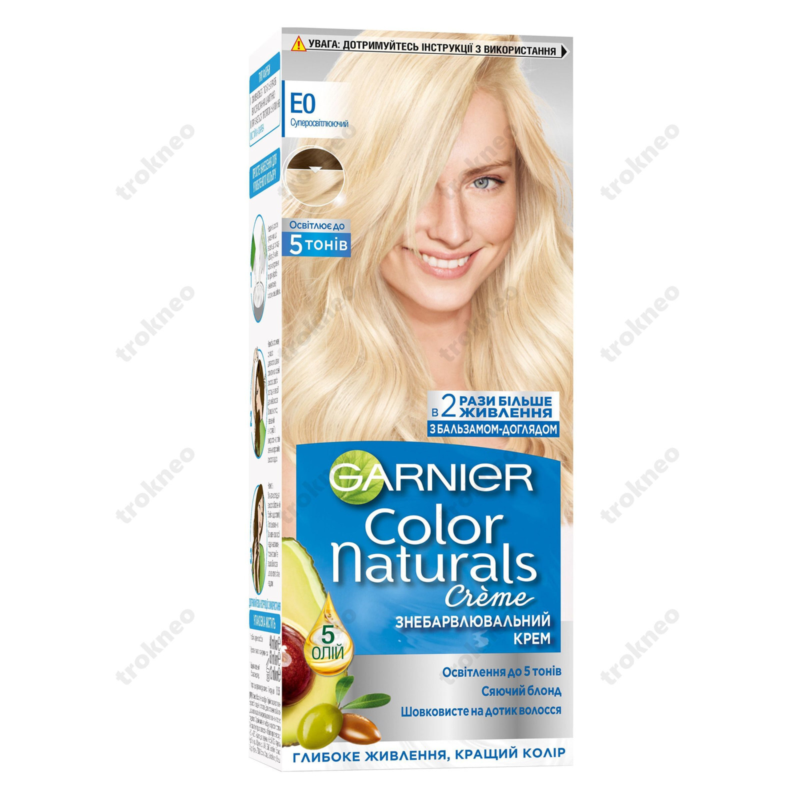 3pcs Garnier Color Naturals E0 Super Blonde Bleaching Color hair | eBay