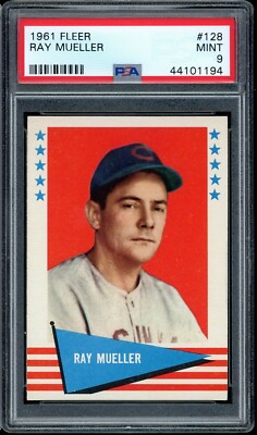 1961 Fleer Baseball #128 Ray Mueller PSA 9 | eBay