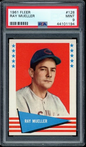 1961 Fleer Baseball #128 Ray Mueller PSA 9 | eBay