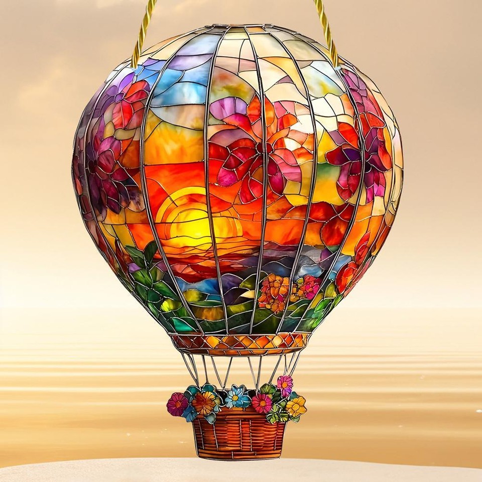 Hot air balloon model, hot air balloon solar garden light z V4E8 D8J4 ...