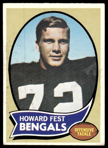 1970 Topps Howard Fest RC Cincinnati Bengals #211 | eBay