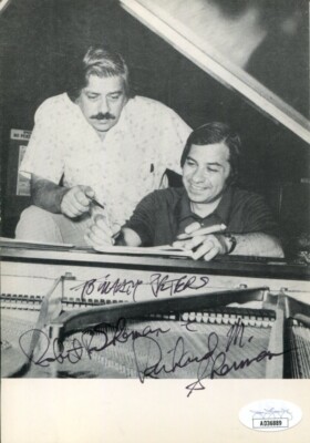 Robert & Richard Sherman Disney Composers Rare Signed Autograph Photo ...