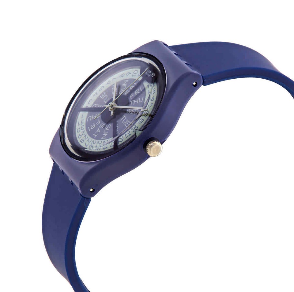 Swatch Monthly Drops Quartz Blue Dial Unisex Watch GN727 | eBay