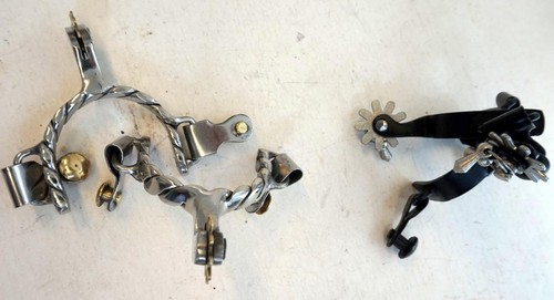 Toddler Baby Show Western - 2 types SS twisted/ Black Steel Spurs w ...