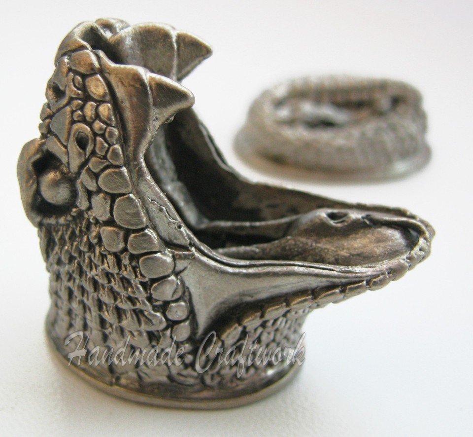 Set Knife Finger Guard Bolster Pommel SNAKE PYTHON for Custom Knife ...